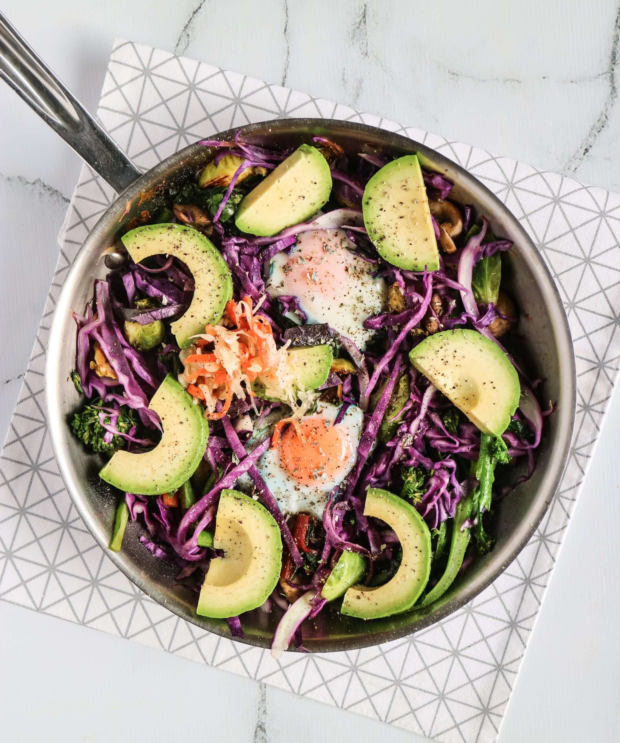 Cabbage and Veggie Skillet | Monica Yates Health